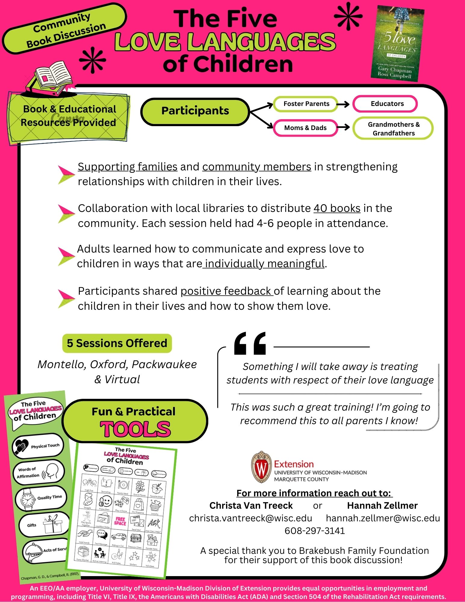 Community Book Discussion: The Five Love Languages of Children ...