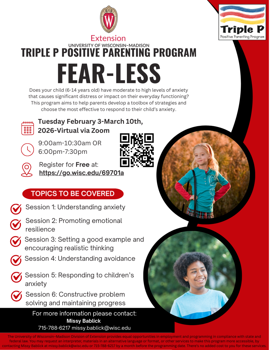 Triple P Positive Parenting Program – Extension Marquette County